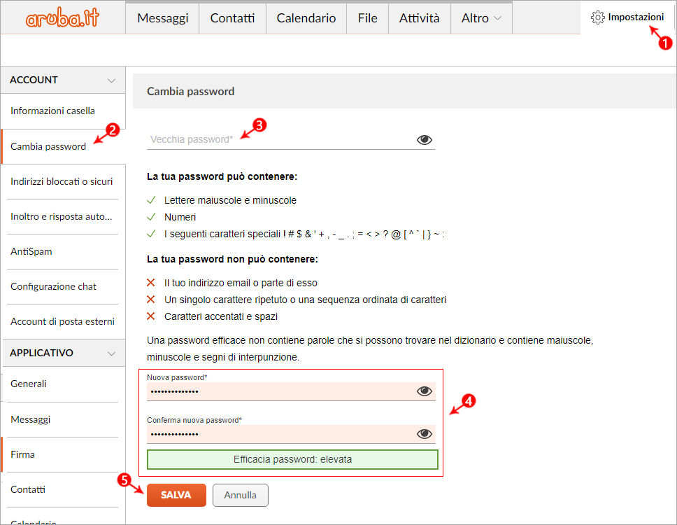 WebMail Smart - Modificare la password della propria casella di posta ... WebMail Smart - Modificare la password della propria casella di posta ...
